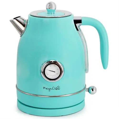 MEGACHEF 1.8 Quart Electric Tea Kettle And 2 Slice Toaster Combo