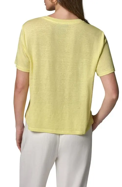 Donna Karan New York Linen Blend T-shirt - Limoncello