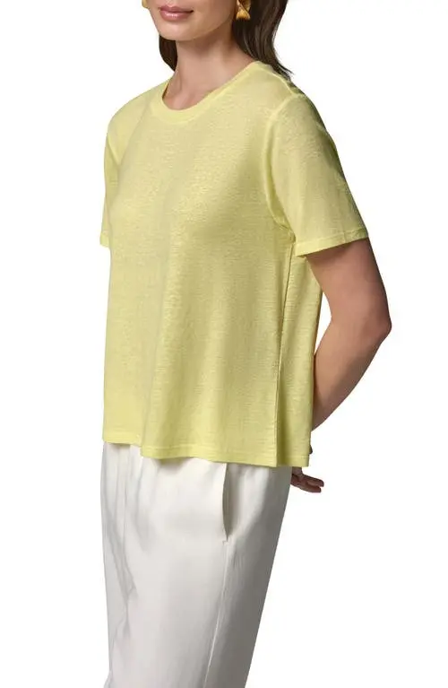 Donna Karan New York Linen Blend T-shirt - Limoncello