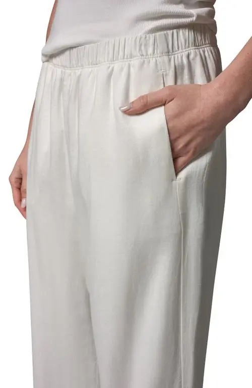 Donna Karan New York Linen Blend Wide Leg Pants