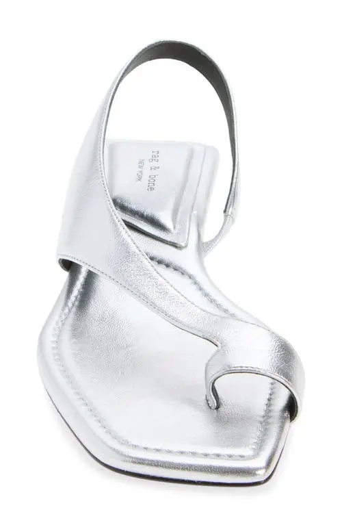 Rag & Bone Liv Flat Sandal - Silver