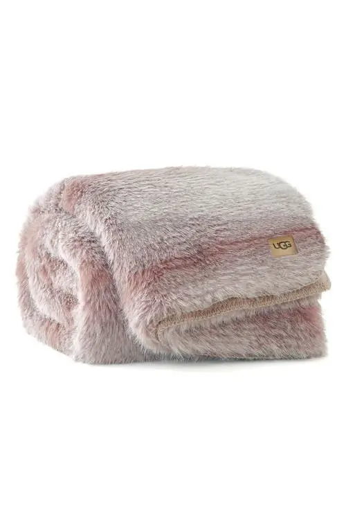 UGG Clyde Faux Fur Blanket - Dusk/snow