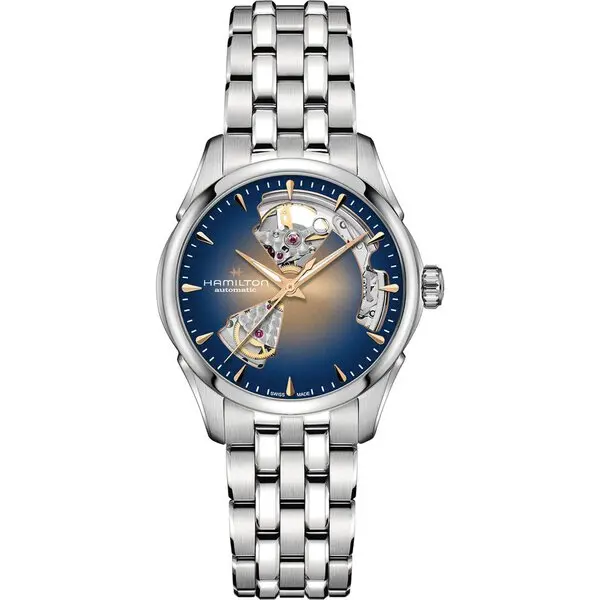 Hamilton Jazzmaster Open Heart Bracelet Watch - Gold
