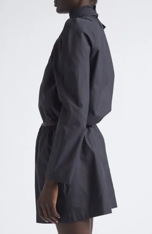 LEMAIRE Ascot Cotton & Silk Top - Squid Ink