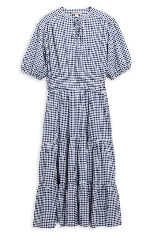 Barbour Ashwell Check Print Midi Dress