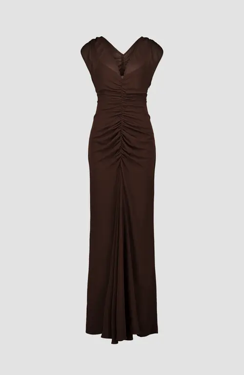 SAEMDI Frankie Dress - Dark Brown