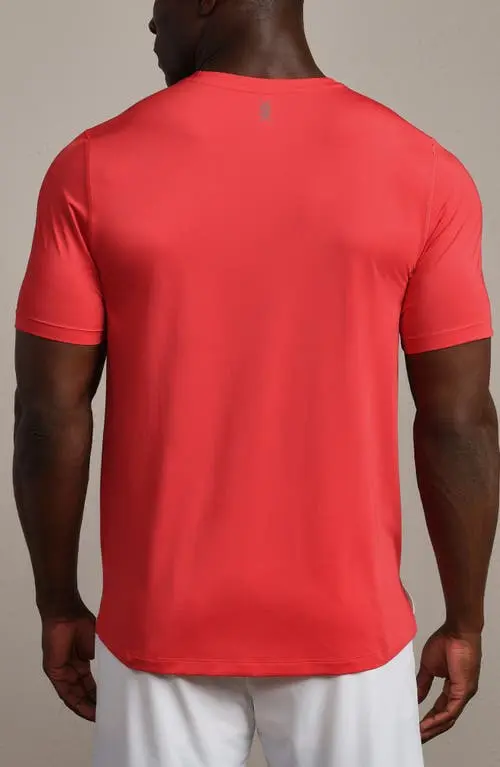 RHONE Endure Crewneck Short Sleeve Performance T-shirt - Cabana Red