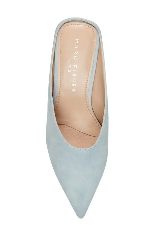 Marc Fisher Malley Pointed Toe Wedge Mule - Light Blue