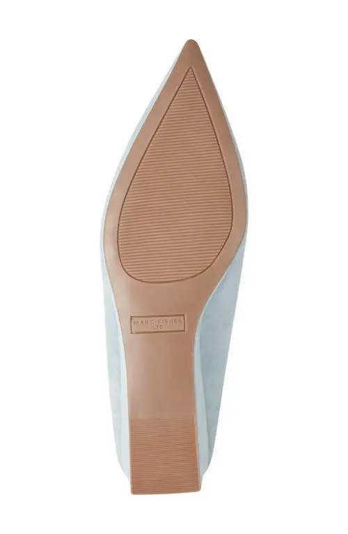 Marc Fisher Malley Pointed Toe Wedge Mule - Light Blue