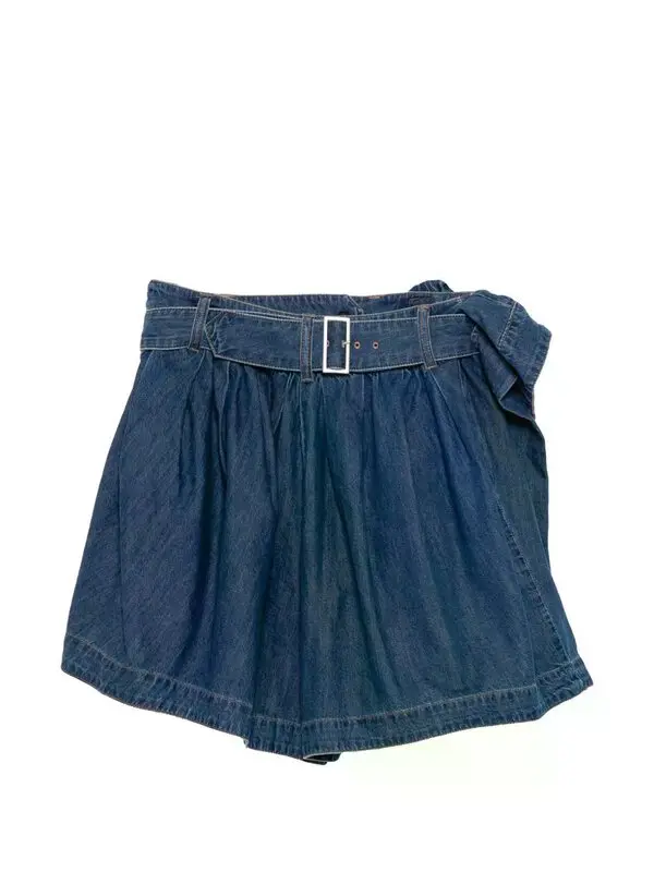 JUUN.J Belted Pleated Shorts