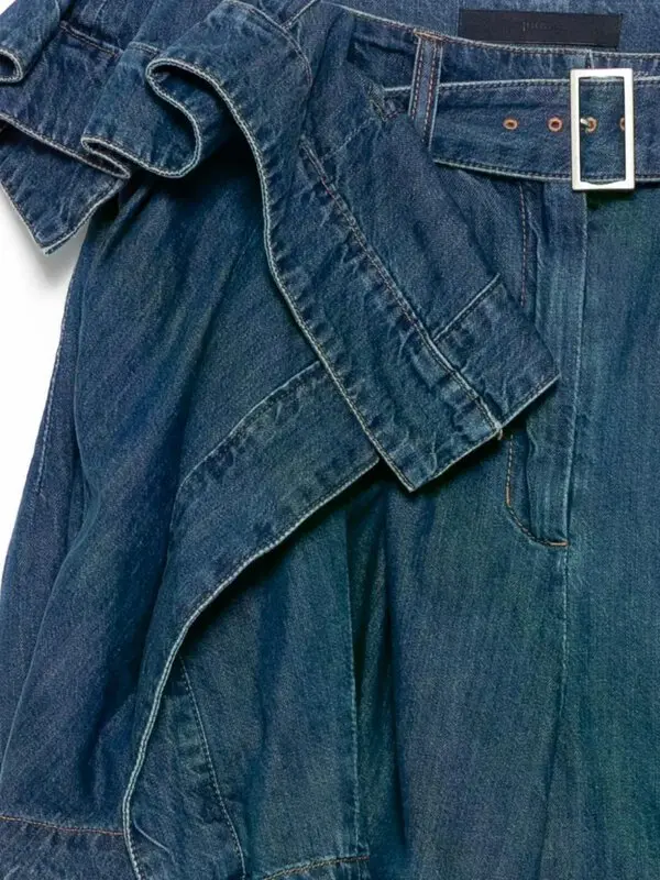 JUUN.J Belted Pleated Shorts