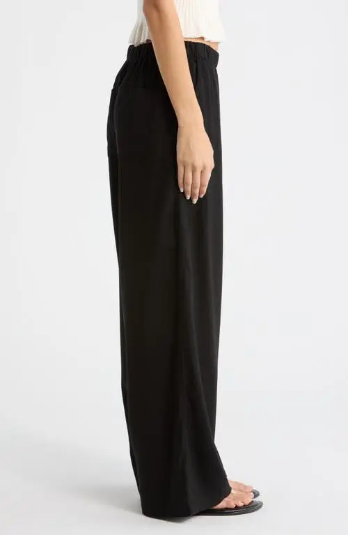 Paige Jude Wide Leg Pants - Black