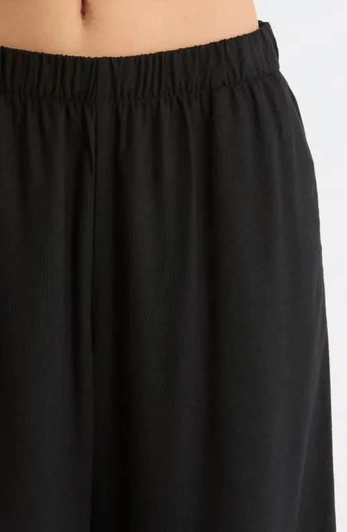Paige Jude Wide Leg Pants - Black