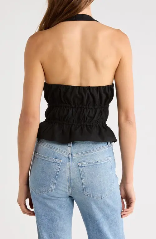 Paige Alysha Halter Top - Black