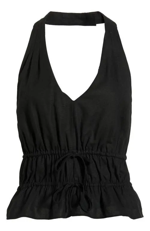 Paige Alysha Halter Top - Black