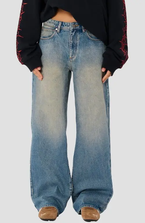 Abrand Denim Relaxed Wide Leg Jeans - Kit