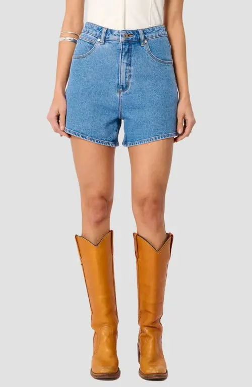 Abrand Denim Venice High-rise Denim Shorts - Debbie
