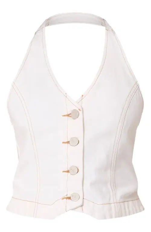 Abrand Denim Halter Vest