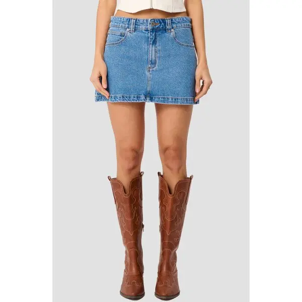 Abrand Denim Jody A-line Denim Skirt - Debbie