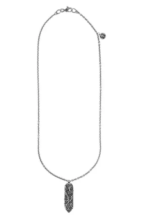John Varvatos Sterling Gothic Pendant Necklace
