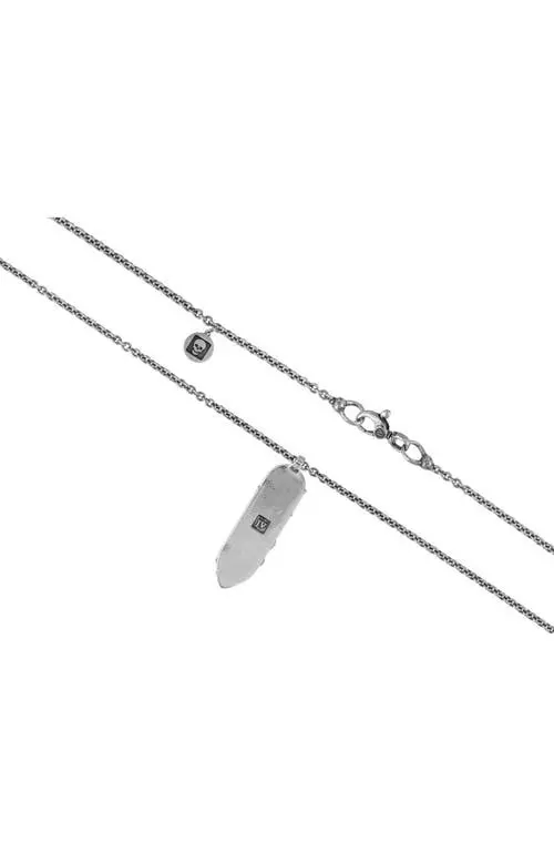 John Varvatos Sterling Gothic Pendant Necklace
