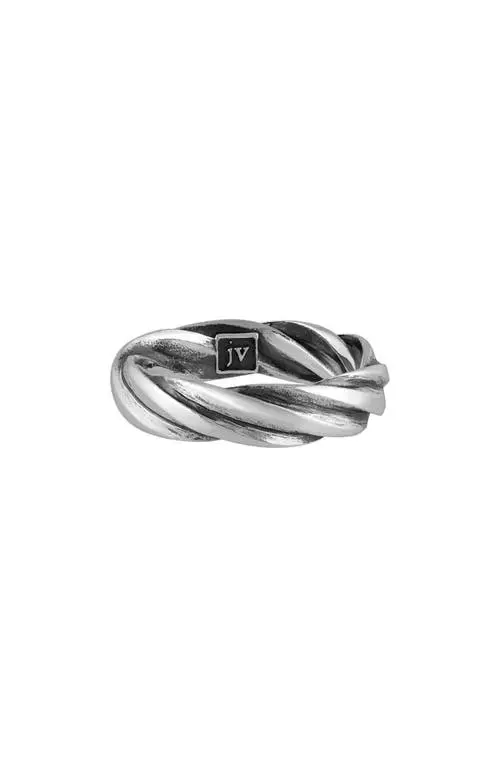 John Varvatos Sterling Twist Band Ring