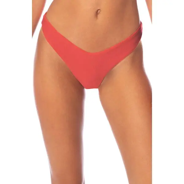MAAJI Camelia Splendour High Cut Reversible Bikini Bottoms - Red