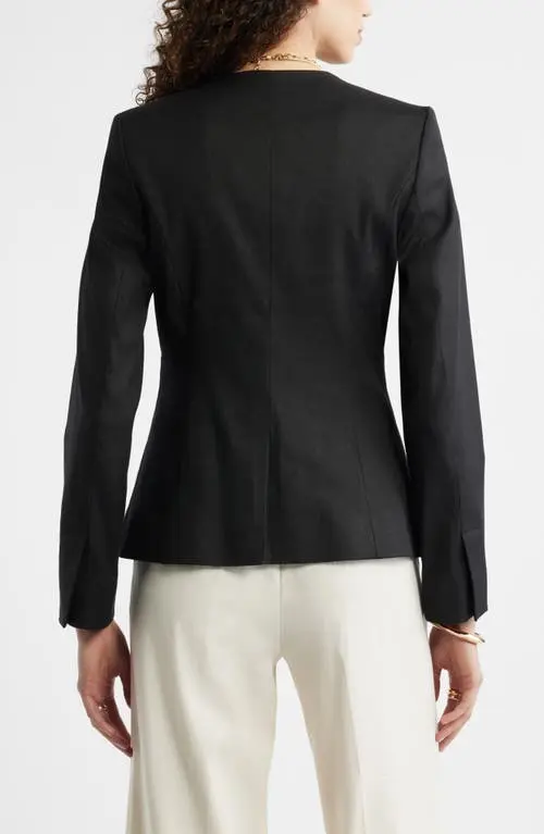 Nordstrom Linen Blend One-button Blazer