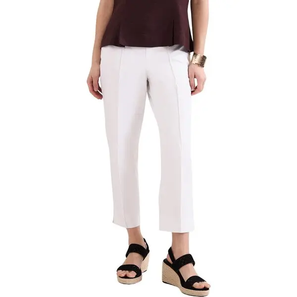 PHASE EIGHT Miah Cropped Tailored Trousers - White