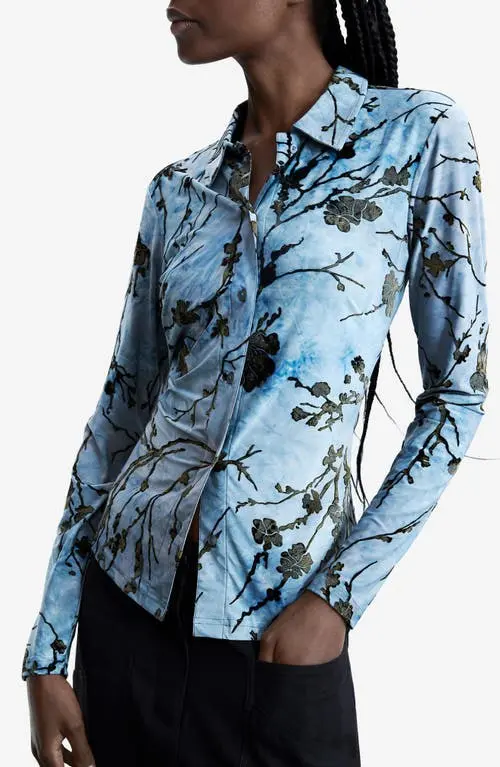 Desigual Floral Print Button-up Shirt
