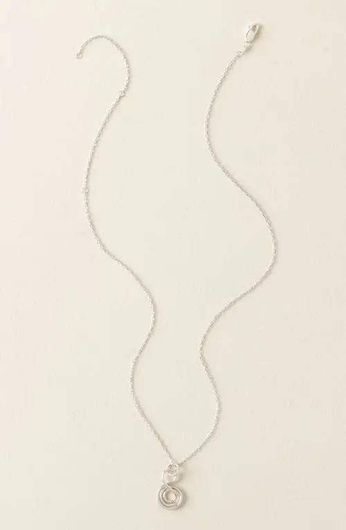UNCOMMON GOODS Hand-formed Sterling Gratitude Pendant Necklace