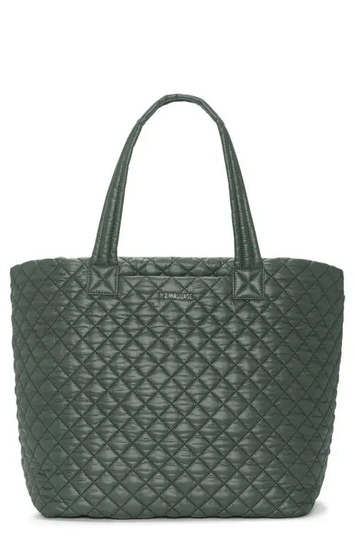 Mz Wallace Large Metro Deluxe Quilted Nylon Tote - Juniper
