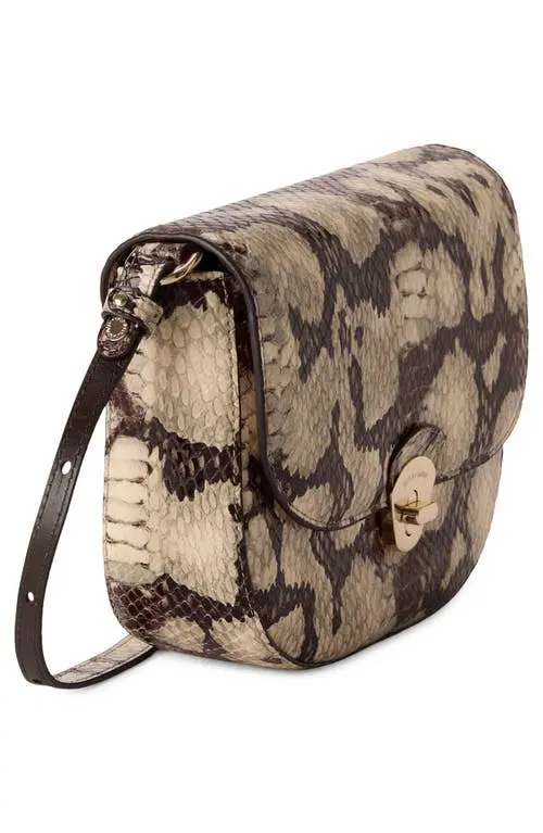 Brahmin Portia Embossed Leather Crossbody Bag