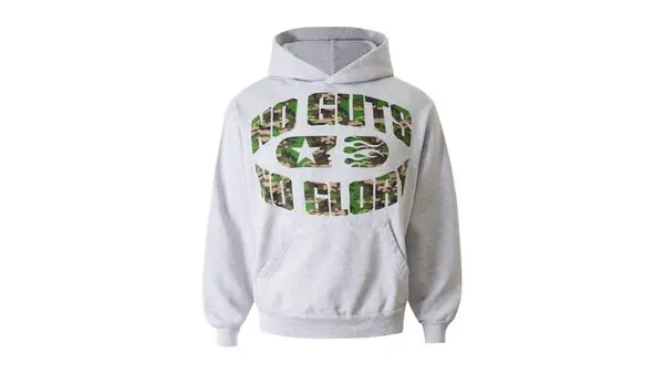 HELLSTAR No Guts No Glory! Hoodie - Grey
