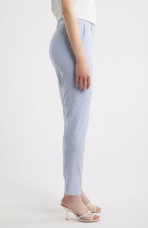 TAHARI ASL Seersucker Straight Leg Pants