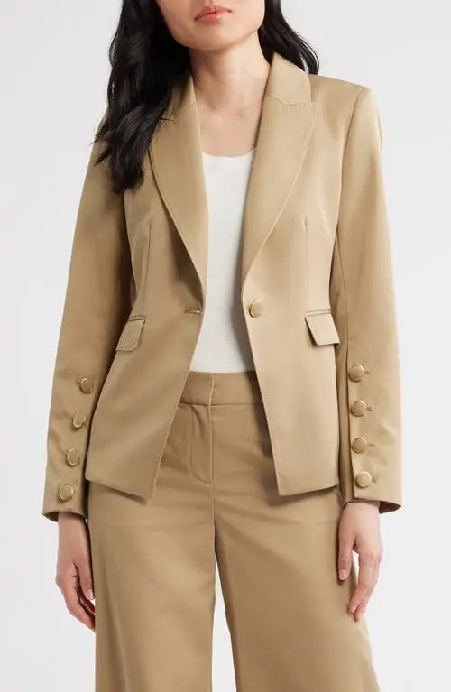 TAHARI ASL One-button Peak Lapel Jacket