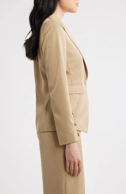 TAHARI ASL One-button Peak Lapel Jacket