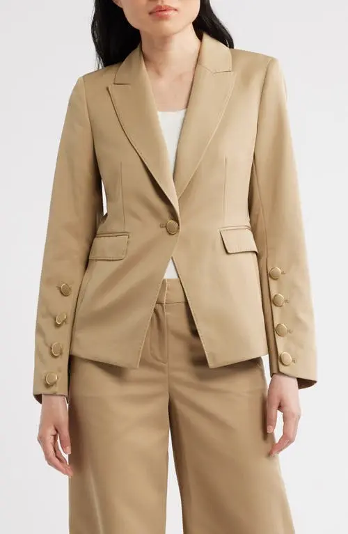 TAHARI ASL One-button Peak Lapel Jacket