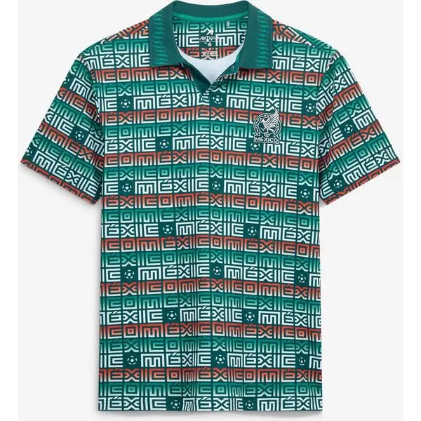 ANTIGUA Mexico National Team Golden Polo - Green
