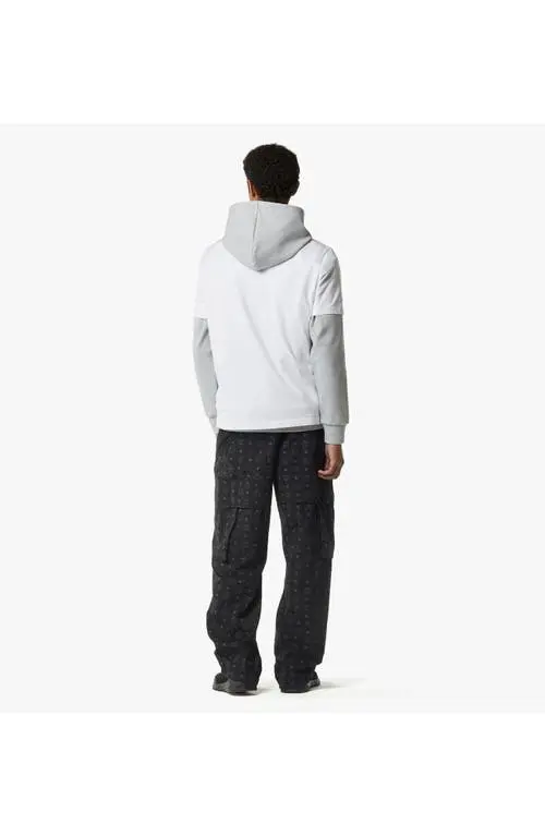 Mcm Monogram Cargo Pants In Recycled Nylon - Black