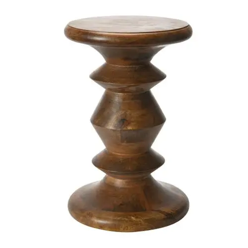 STORIED HOME End Table Or Stool - Brown