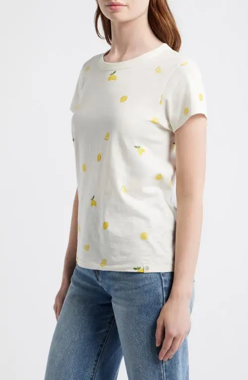 Rag & Bone Lemon Print Cotton Baby Tee