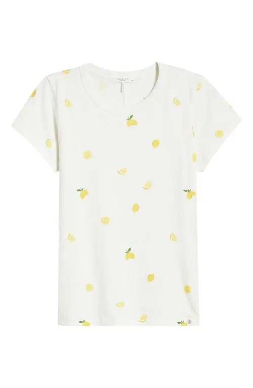 Rag & Bone Lemon Print Cotton Baby Tee