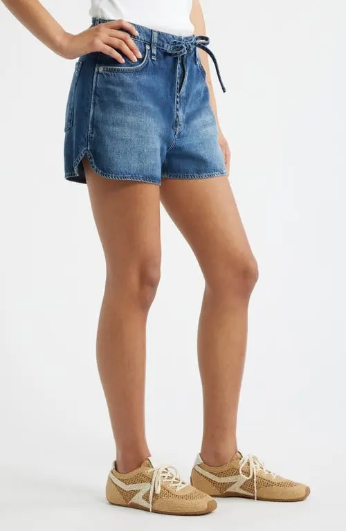 Rag & Bone Ultra Featherweight Nolan Drawstring Denim Shorts - Emerson