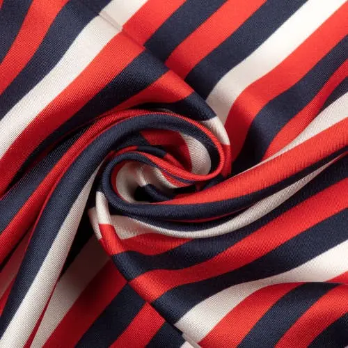 Echo Stripes Silk Scarf