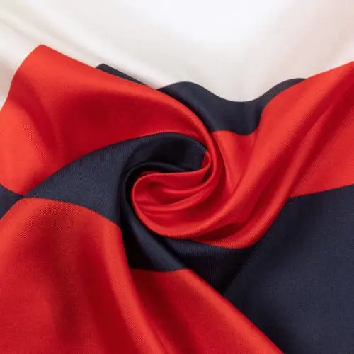 Echo Curves Silk Square Scarf