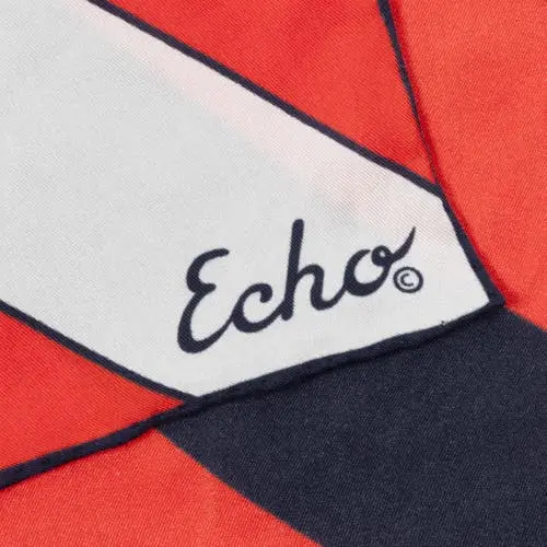 Echo Stripe Silk Oblong