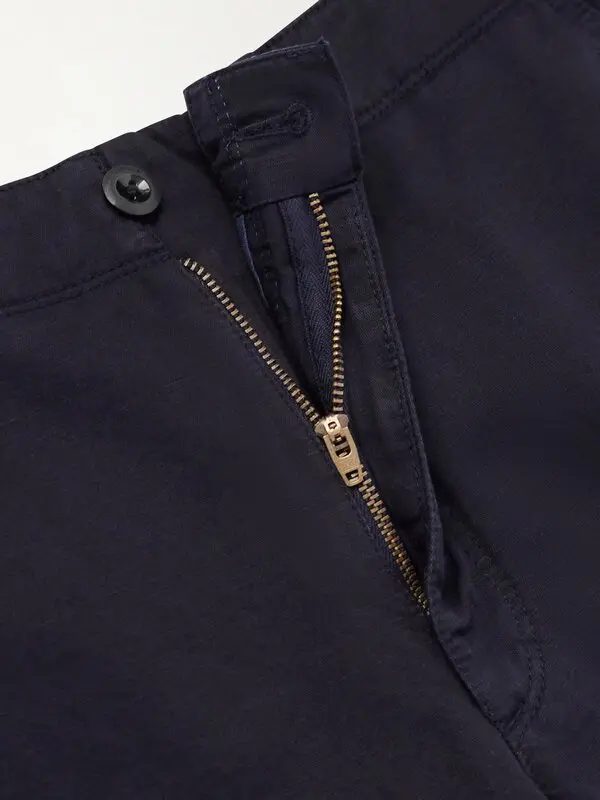 SLOWEAR Incotex Straight-leg Cargo Shorts - Blue