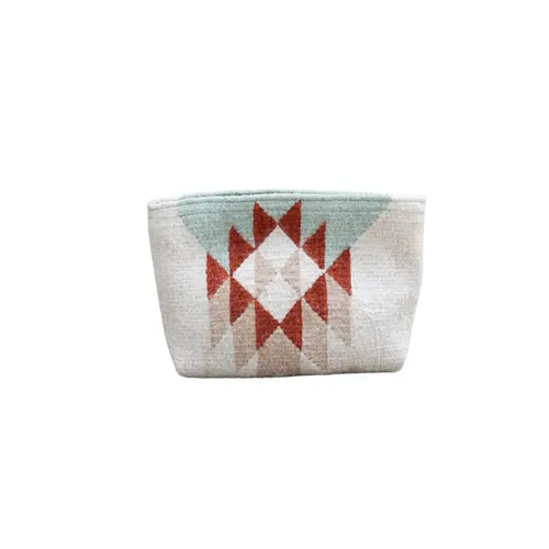 AMASOUK Fénix Pouch In Wool With Zapotec Diamond Motif