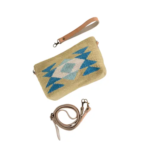 AMASOUK Xochi Convertible Clutch With Abstract Pattern